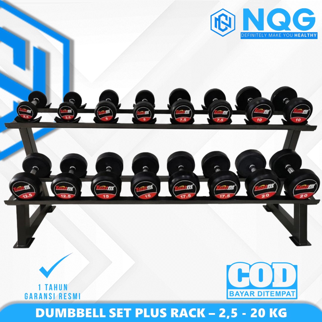 TOTAL GYM – New Alat Olahraga Angkat Beban Fitness Dumbbell Set Chrome ...